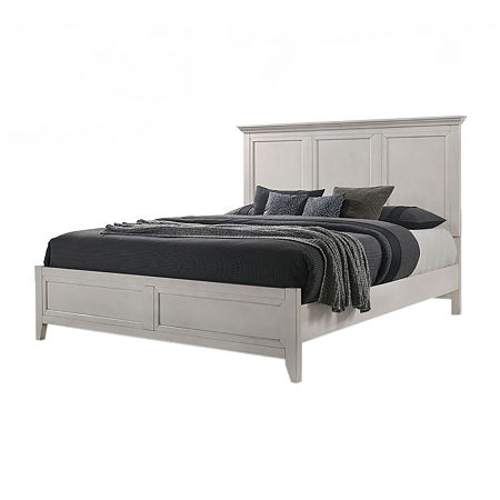Click here for San Mateo Panel Bed  One Size  White prices