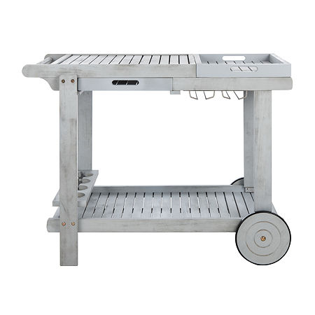 Click here for Orland Patio Collection Wood-Top Serving Cart  One... prices