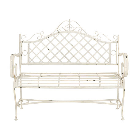 Click here for Abner Patio Collection Bench  One Size  White prices
