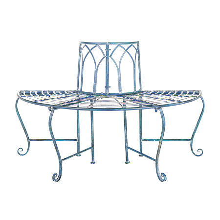 Click here for Abia Wrought Iron 50 Inch W Outdoor Tree Bench - A... prices