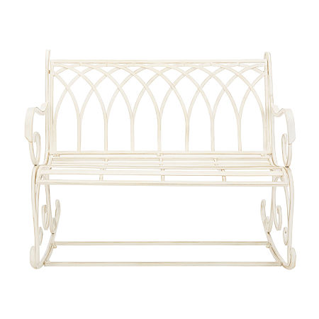 Click here for Ressi Patio Collection Rocking Bench  One Size  Wh... prices