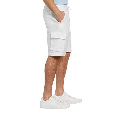 Click here for Cubavera Linen Blend Cargo Mens 10 Deck Short  Med... prices