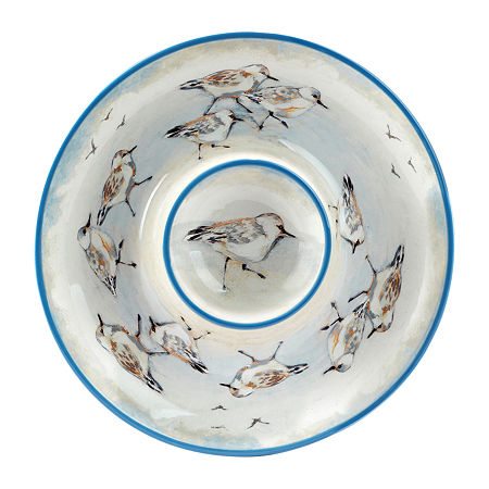 Certified International Shorebirds Chip Dip - Blue
