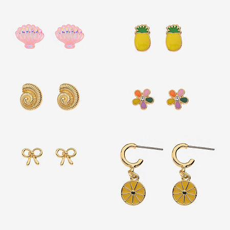 Click here for Arizona Womens 9 Pair Earring Set  One Size  Multi... prices