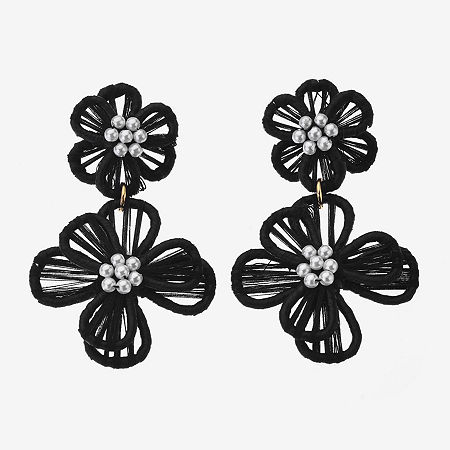 Click here for Bijoux Bar Womens Flower Drop Earrings  One Size... prices