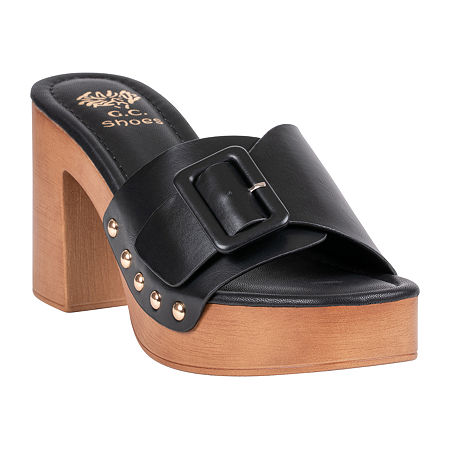 Click here for GC Shoes Womens York Buckled Platform Heeled Sanda... prices