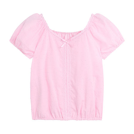 Click here for by&by girl Big Kid Girls V Neck Short Sleeve Blous... prices