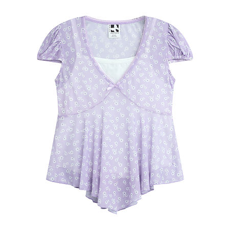 Click here for Self Esteem Big Kid Girls V Neck Short Sleeve Blou... prices