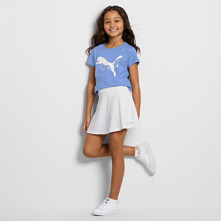 Click here for PUMA Big Kid Girls Mid Rise Skort  8-10 (m)  White prices