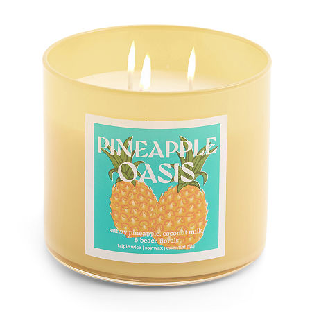Click here for Distant Lands 14oz Pinapple Oasis 3-Wick Scented J... prices