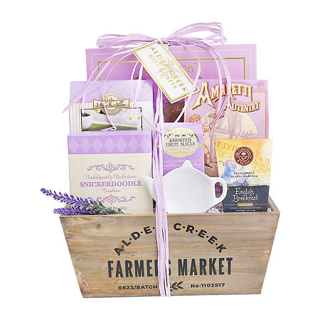 Click here for Alder Creek Gift Baskets Time for Tea Lavender Gif... prices