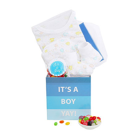 Click here for Alder Creek Gift Baskets Its a Boy Baby Gift Box... prices