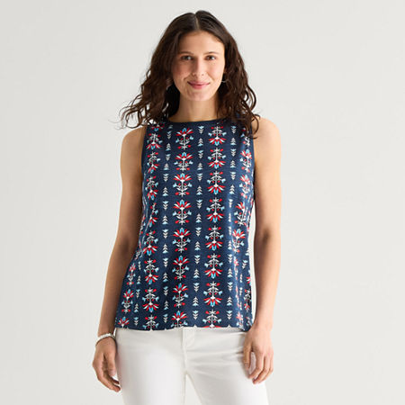 Click here for St. Johns Bay Womens Scoop Neck Sleeveless Tank To... prices