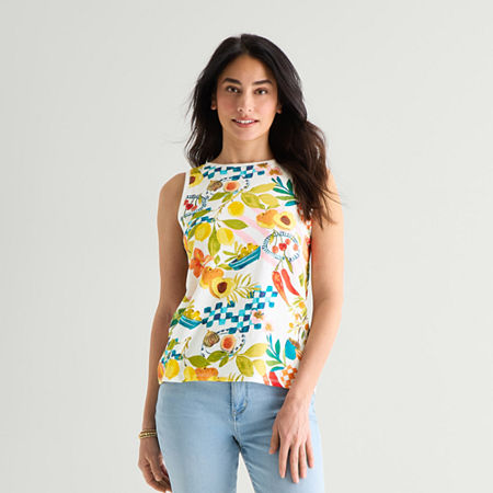 Click here for St. Johns Bay Womens Scoop Neck Sleeveless Tank To... prices