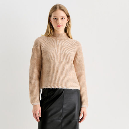 Click here for Worthington Petite Womens Mock Neck Long Sleeve St... prices