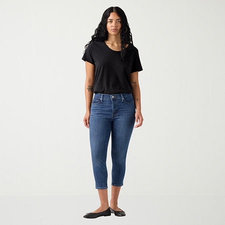 Levis 311 Shaping Skinny Mid Rise Capri Jeans - Lapis Amidst