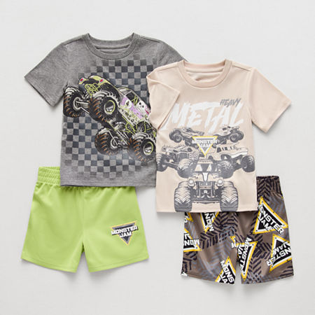 Click here for Toddler Boys Monster Jam 4-pc. Short Set  4t  Gray prices