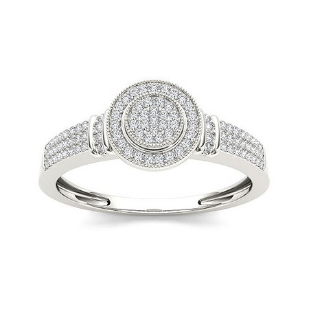 Click here for 1/3 CT. T.W. Diamond 10K White Gold Engagement Rin... prices