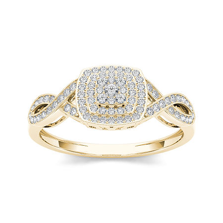 Click here for 1/4 CT.T.W. Natural Diamond 10K Yellow Gold Engage... prices