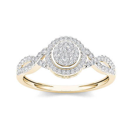Click here for 1/3 CT.T.W. Natural Diamond 10K Yellow Gold Engage... prices