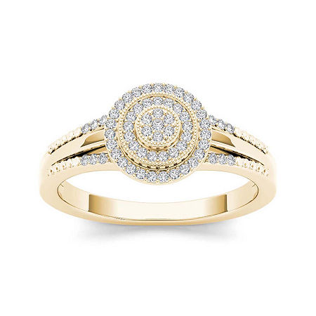 Click here for 1/6 CT.T.W. Natural Diamond 10K Yellow Gold Engage... prices