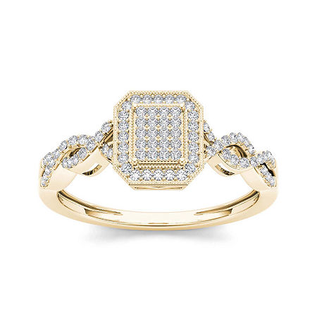 Click here for 1/5 CT.T.W. Natural Diamond 10K Yellow Gold Engage... prices