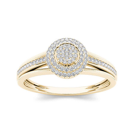 Click here for 1/5 CT.T.W. Natural Diamond 10K Yellow Gold Engage... prices