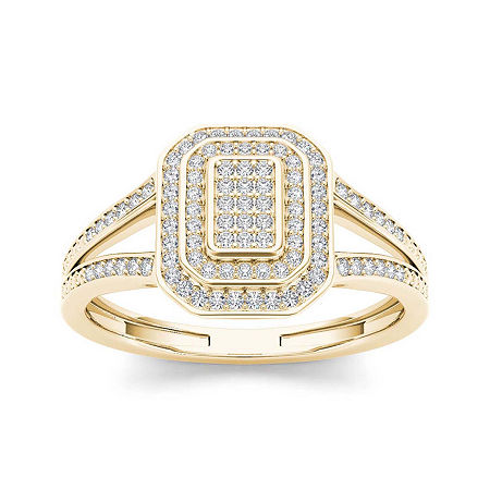 Click here for 1/4 CT.T.W. Natural Diamond 10K Yellow Gold Engage... prices