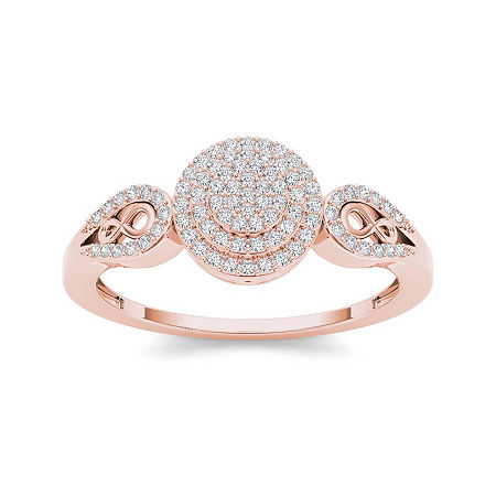 Click here for 1/5 CT.T.W. Natural Diamond 10K Rose Gold Infinity... prices