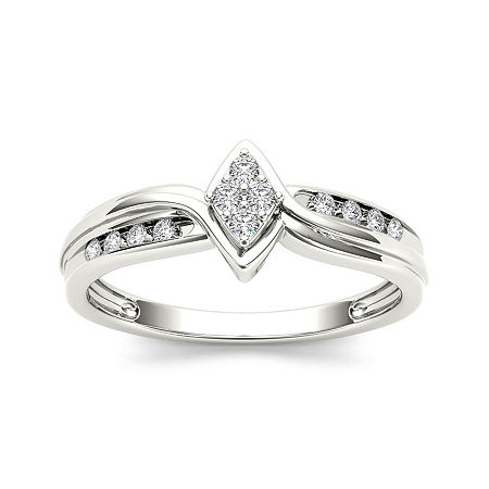 Click here for 1/10 CT.T.W. Natural Diamond 10K White Gold Engage... prices