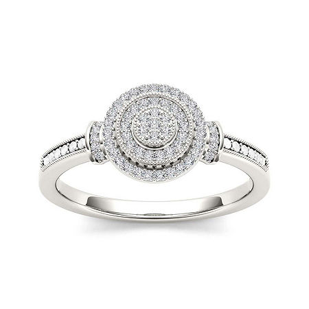 Click here for 1/6 CT.T.W. Natural Diamond 10K White Gold Engagem... prices