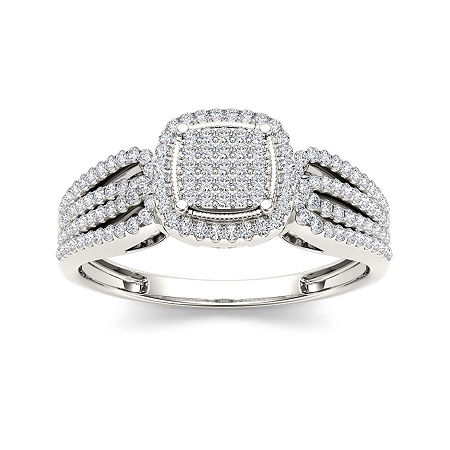 Click here for 1/3 CT.T.W. Natural Diamond 10K White Gold Engagem... prices