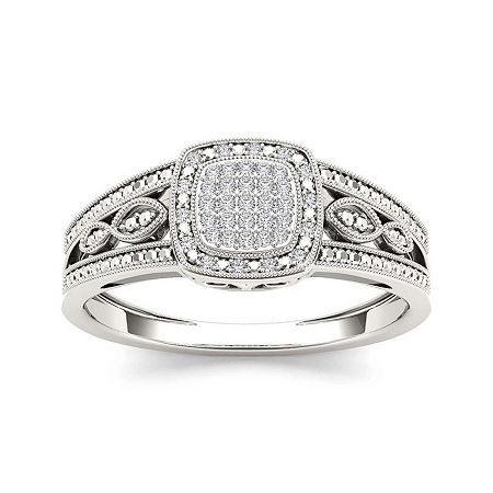 Click here for 1/10 CT.T.W. Natural Diamond 10K White Gold Engage... prices