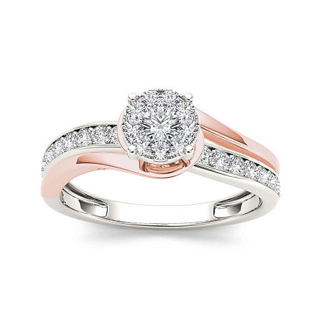 Click here for 3/8 CT.T.W. Natural Diamond 10K Two-Tone Gold Enga... prices