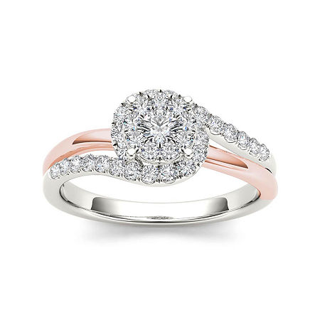Click here for 1/2 CT.T.W. Natural Diamond 10K Two-Tone Gold Enga... prices