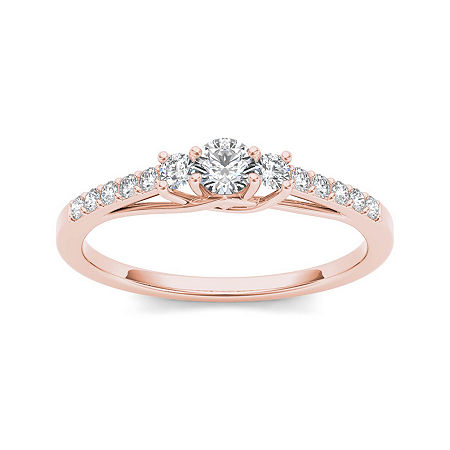 Click here for 1/3 CT.T.W. Natural Diamond 10K Rose Gold 3-Stone... prices