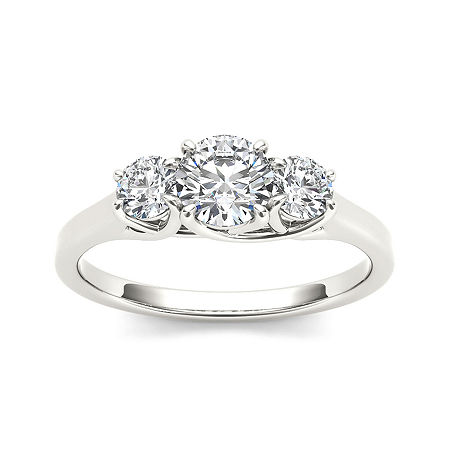 Click here for 1 1/4 CT.T.W. Natural Diamond 14K White Gold 3-Sto... prices