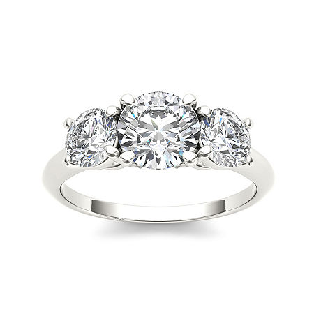 Click here for 2 CT.T.W. Natural Diamond 14K White Gold 3-Stone E... prices