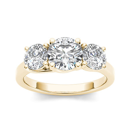 Click here for 2 CT. T.W. Diamond 14K Yellow Gold 3-Stone Engagem... prices