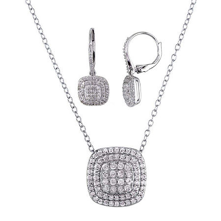 Click here for 1 CT.T.W. Natural Diamond Sterling SIlver Pendant... prices