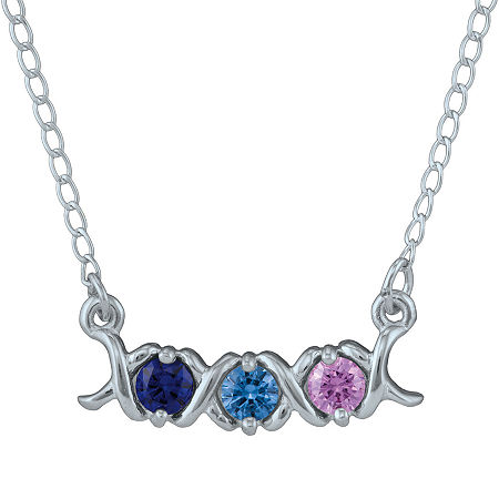 Click here for Personalized Xs and Os Birthstone Necklace  One Si... prices