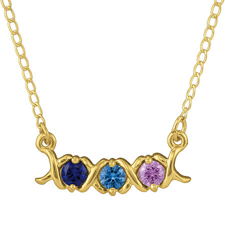 Click here for Personalized Xs and Os Birthstone Necklace  One Si... prices