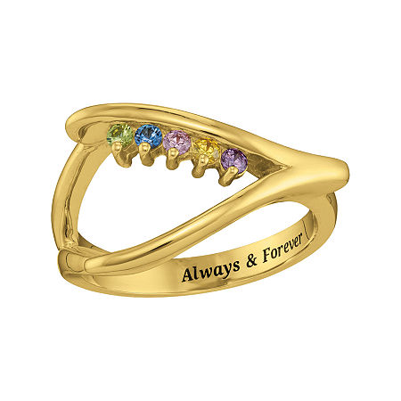Click here for Personalized Birthstone Wishbone Ring  4  Yellow prices