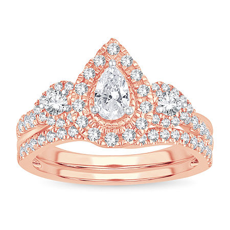 Click here for Womens 1 CT. T.W. Natural White Diamond 10K Rose G... prices
