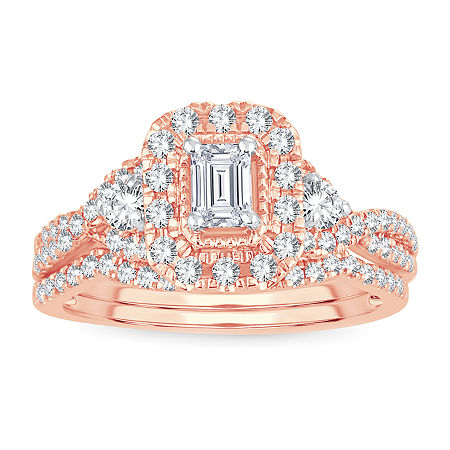 Click here for Womens 1 CT. T.W. Natural White Diamond 10K Rose G... prices