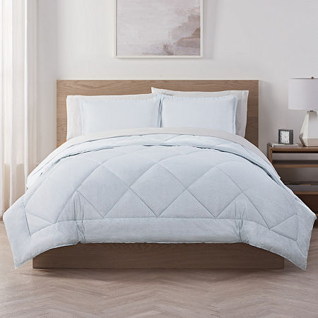 Click here for Serta Supersoft Cooling Midweight Comforter Set  O... prices