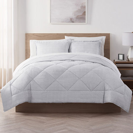 Click here for Serta Supersoft Cooling Midweight Comforter Set  O... prices