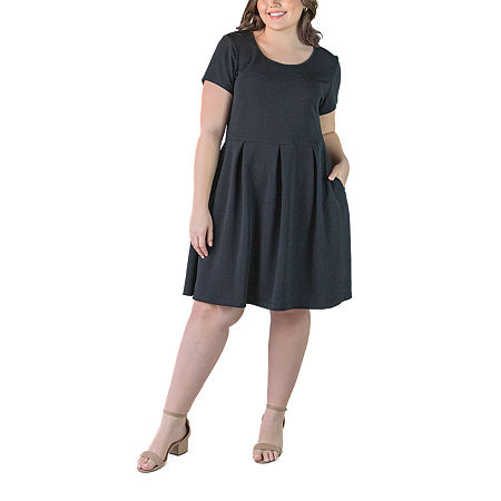 Click here for 24seven Comfort Apparel Womens Plus Short Sleeve F... prices