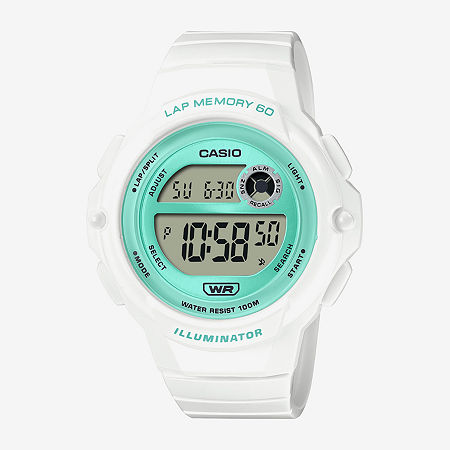Click here for Casio Womens Digital White Strap Watch Lws1200h-7a... prices