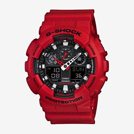 Click here for Casio G-Shock Mens Red Strap Watch Ga100b-4a  One... prices